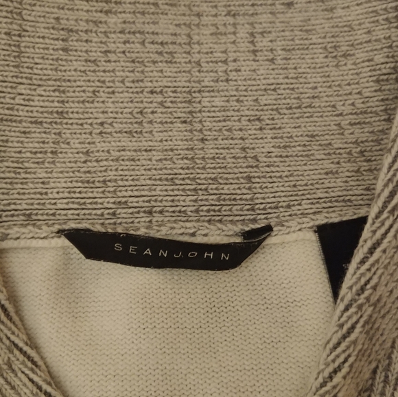 Sean John | Sweaters | Sean John Cashmere Sweater Beige With Grey ...